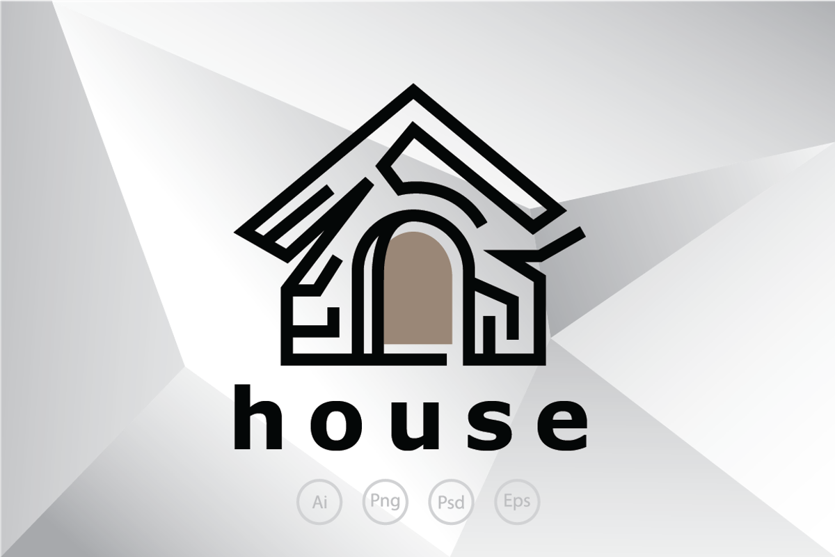 Weird House Logo Template, a Branding & Logo Template by Heavtryq Design