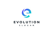 Evolution Letter E Logo Design | Branding & Logo Templates ~ Creative ...