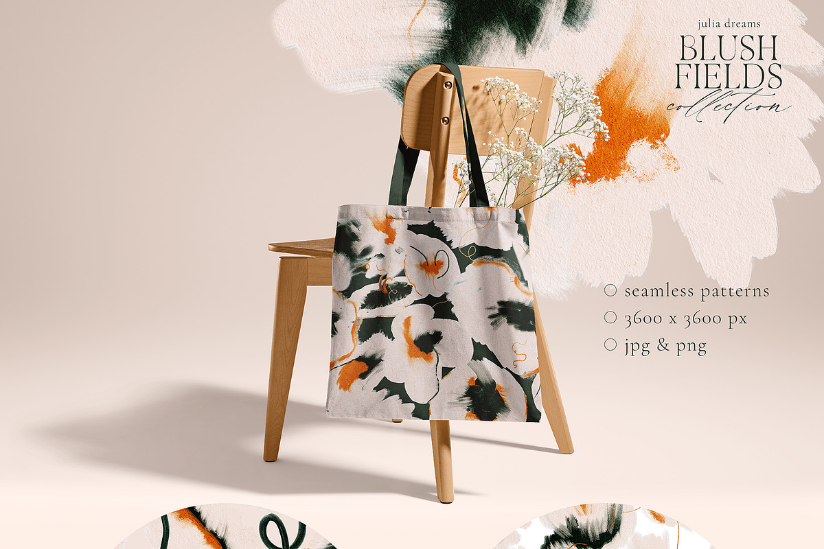 Blush Fields Textured Collection | Creative Market