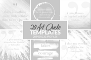 Art Quote Templates for Social Media, a Social Media Template by Pixel ...