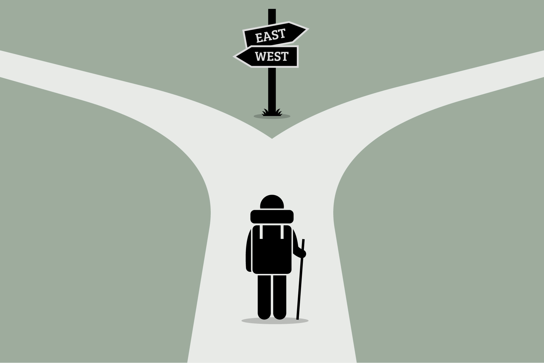 Explorer at Split Road, a Person Illustration by Leremy Stick Figures ...