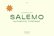 Salemo | Vintage Minimalism Font, a Sans Serif Font by Illousa | salemo ...