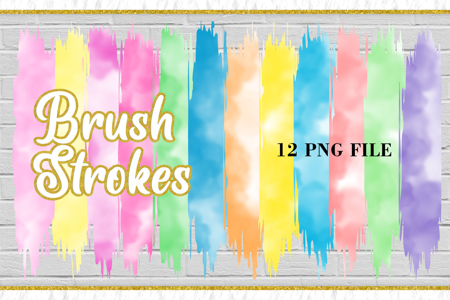 Brush Strokes watercolor cloud, a Texture Graphic by Artnoy