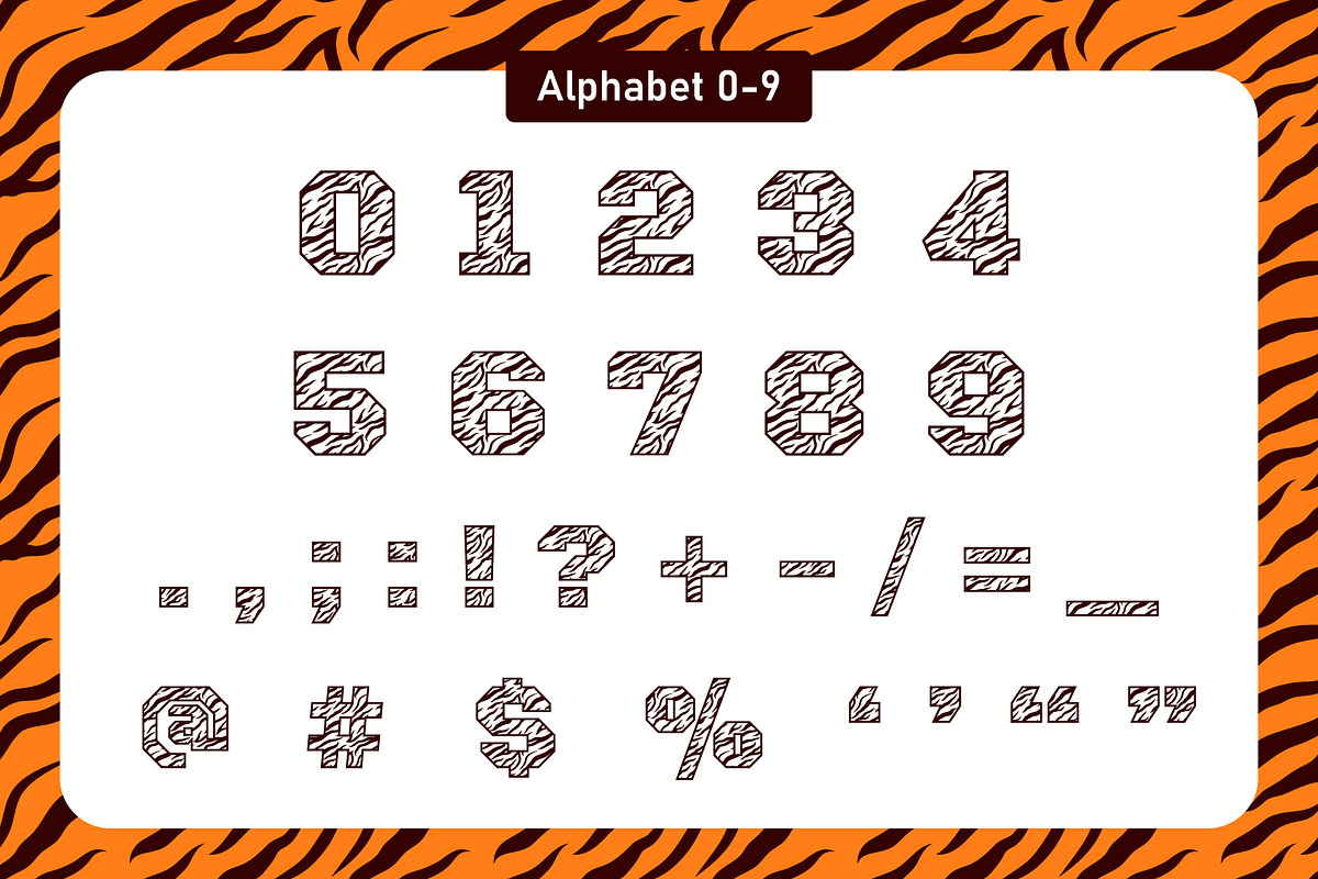 Bengal Tiger Decorative Font, a Serif Font by Fox7 By Rattana