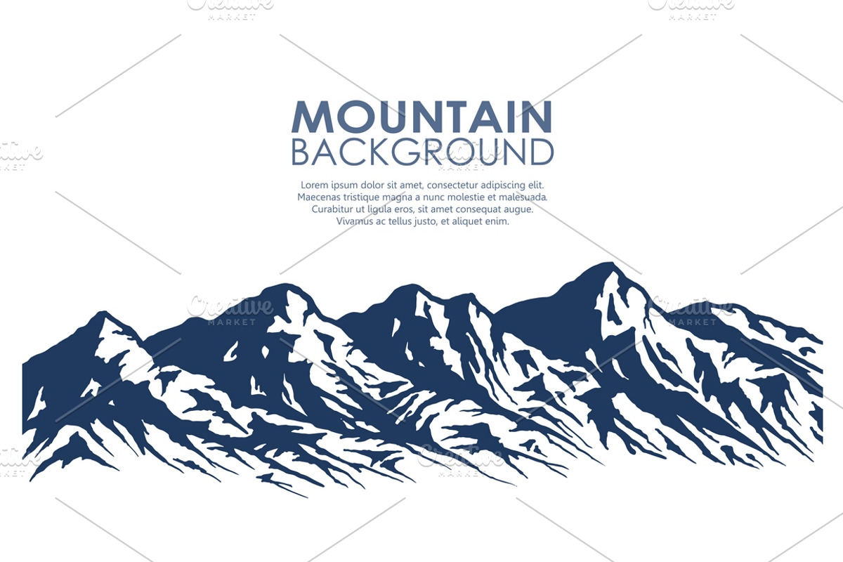 Mountain Range Vector Bundle, a Pattern Graphic by MSA-Graphics