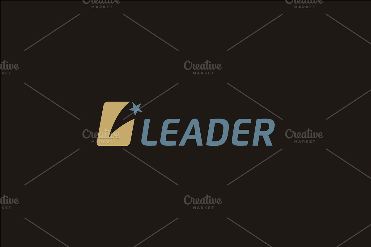 Leader Star & initial L logo design, a Branding & Logo Template by Enola99d