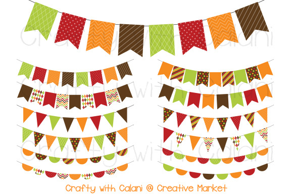 Thanksgiving Digital Bunting, a Graphic by Crafty with Calani ...