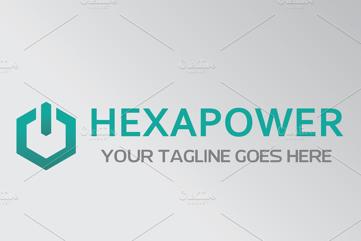 Hexa Power Logo, a Branding & Logo Template by MLJ studios