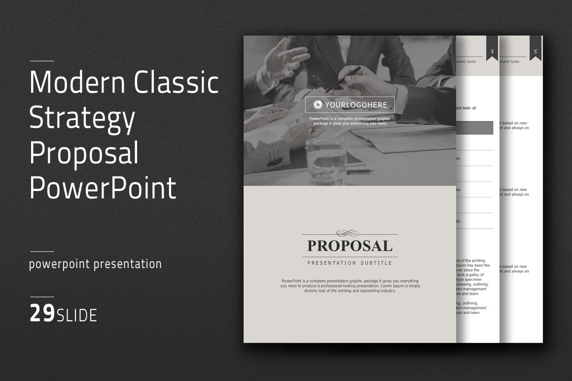 Modern Classic Strategy Proposal, a Presentation Template by GoodPello