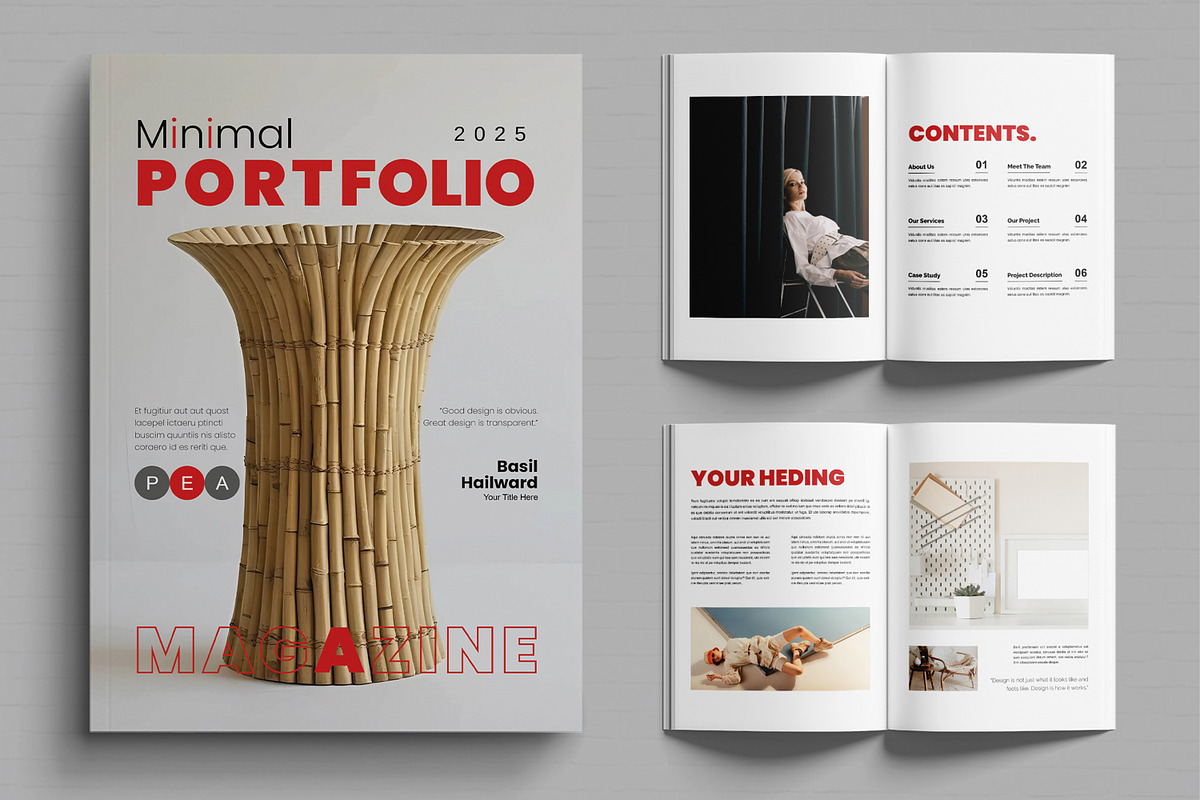 Portfolio Magazine Design Layout