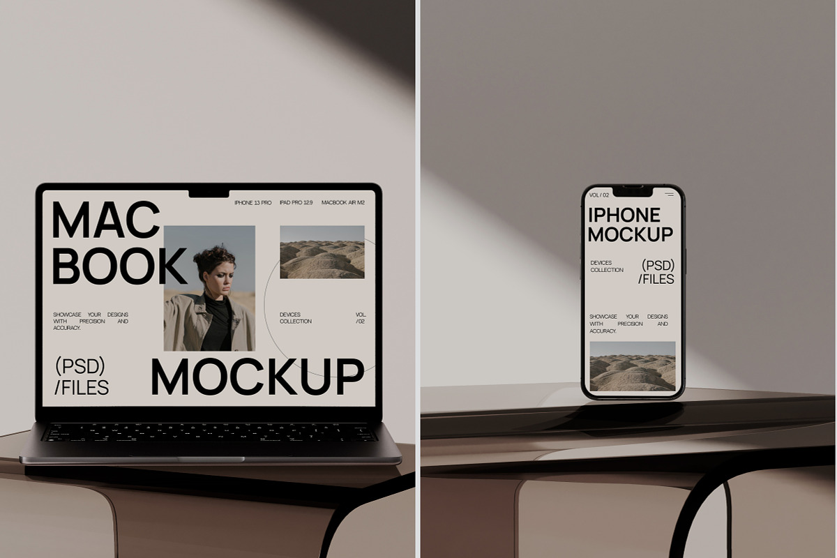 Apple Devices Mockups Vol / 02