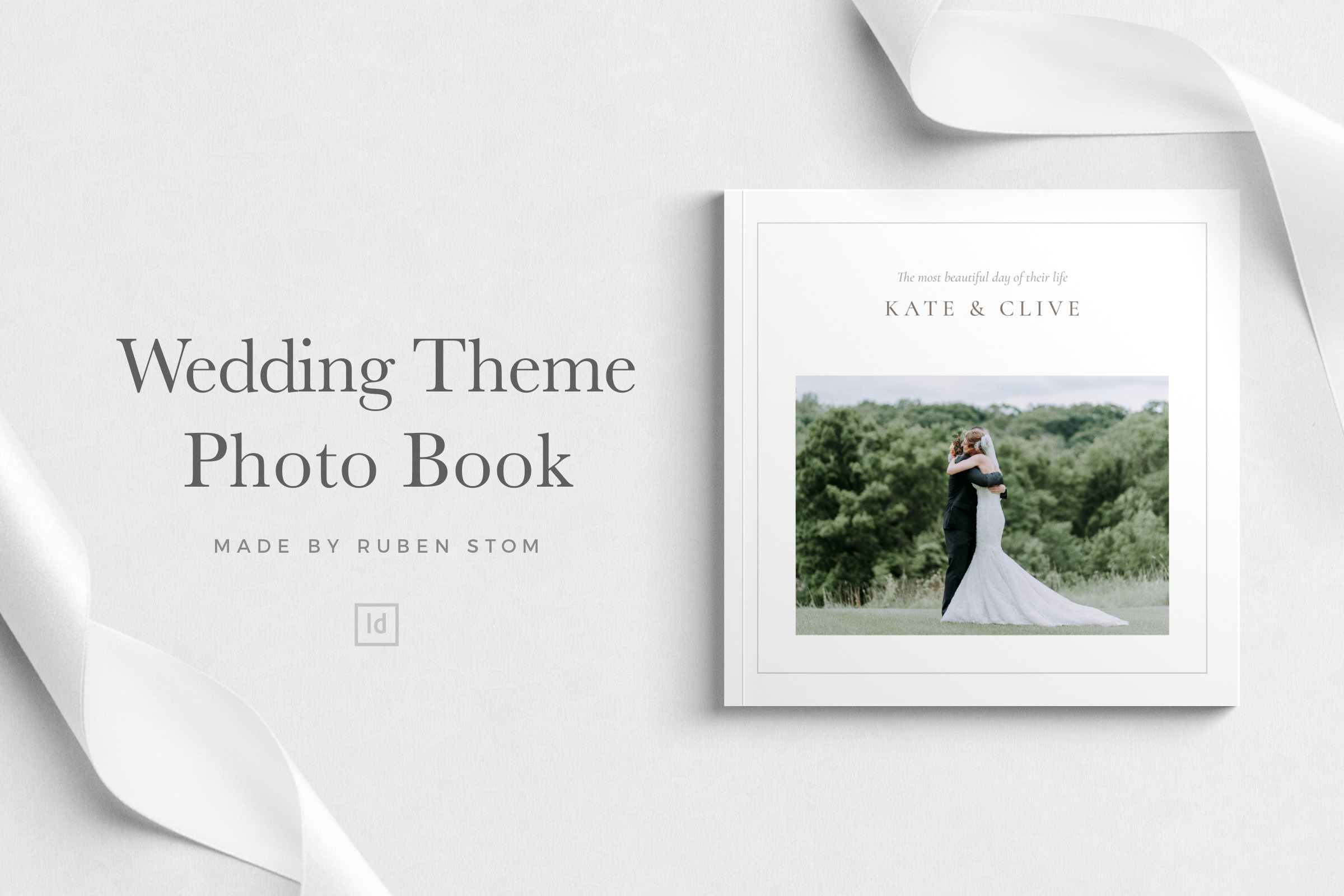 Square Wedding Theme Photo Book | INDD