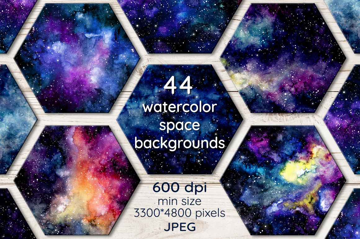 Space Backgrounds Set, a Texture Illustration by Salted Galaxy