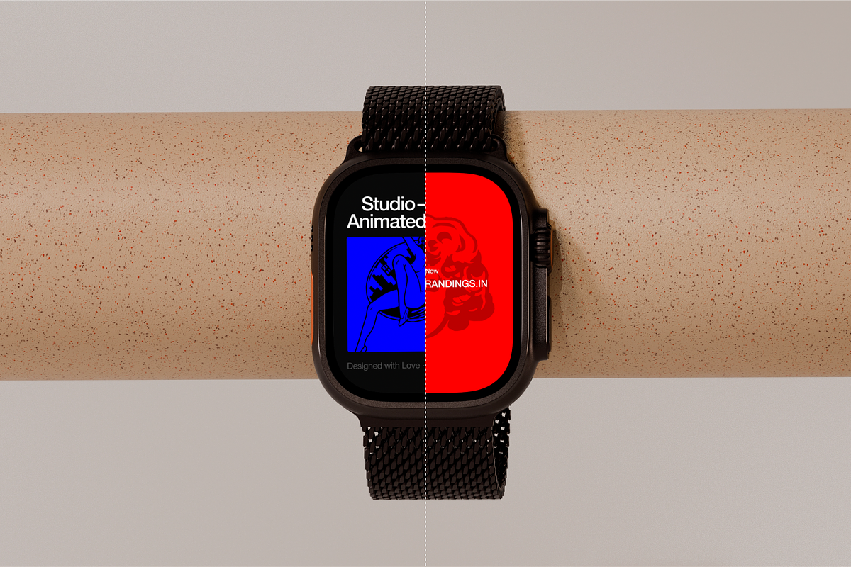 Apple Watch Animated Mockup, a Wearable Device Mockup by Arpit Brandings