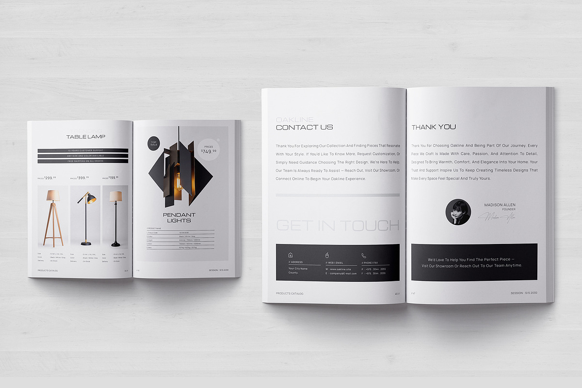 Product Catalog Brochure Template, a Brochure Template by Designsoul14