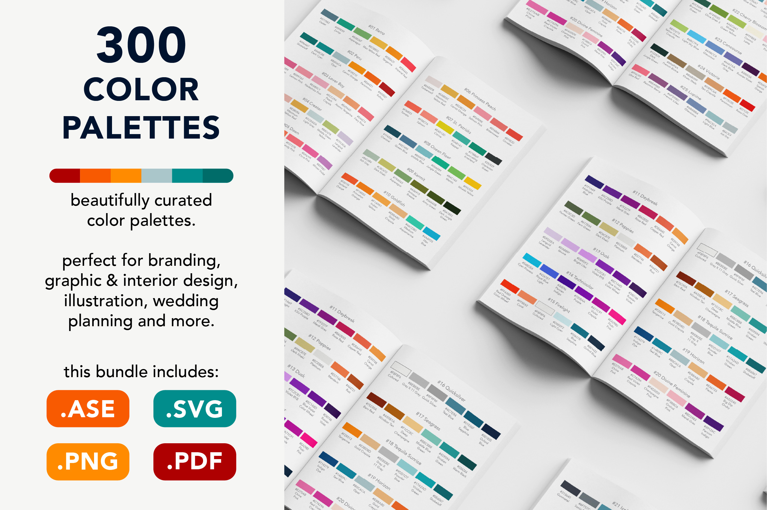 300 Color Palettes for Branding, a Palette Add-On by Ellen Carty Design