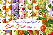 Fruit paper pack, a Pattern Graphic by DarinaDigital | Creative Market