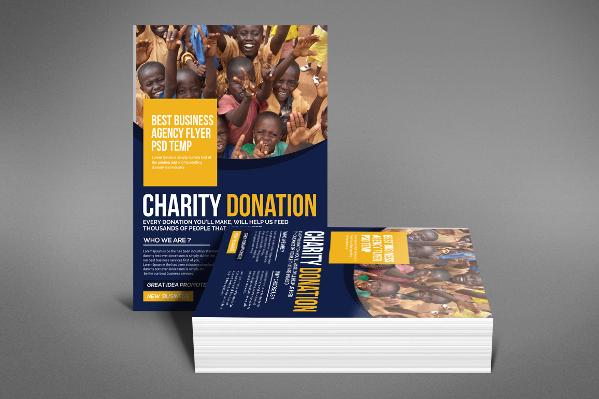 Humanitarian Aid Organization Flyer, a Flyer Template by graphicforest