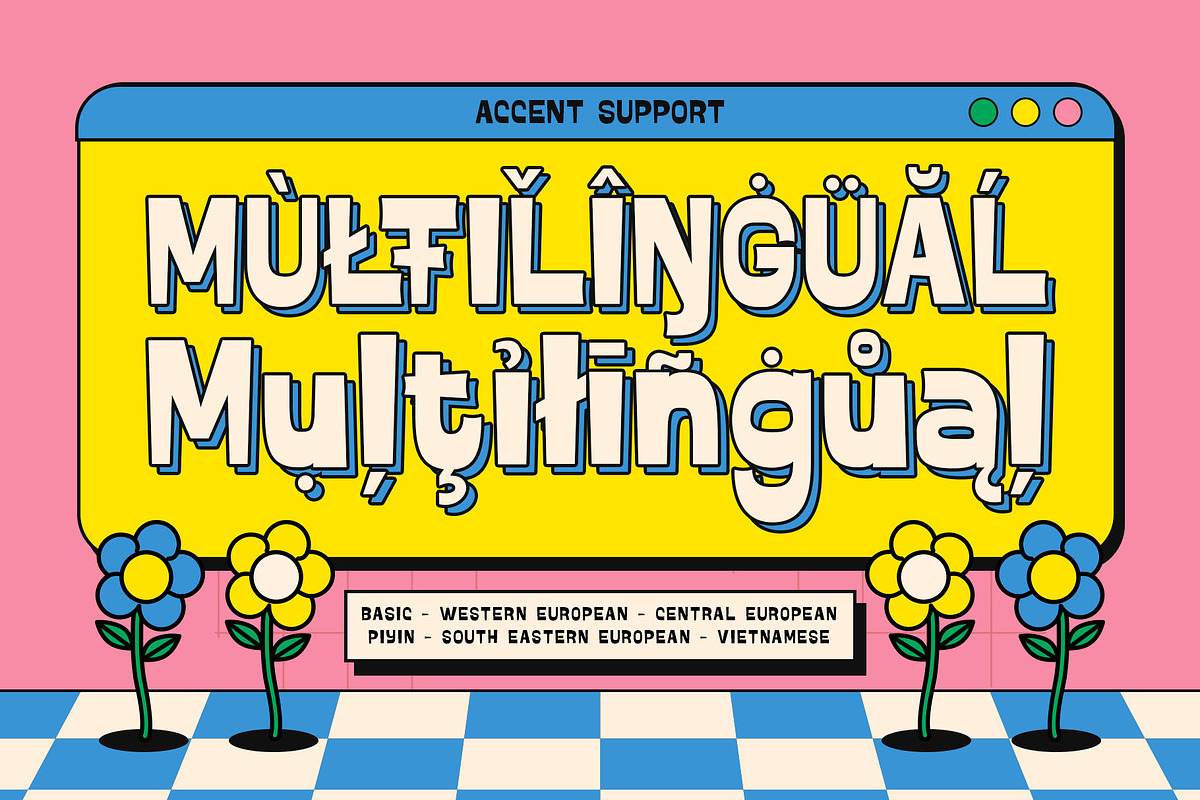 Nyonyo Chanel Typeface, a Sans Serif Font by alit design | Creative Market