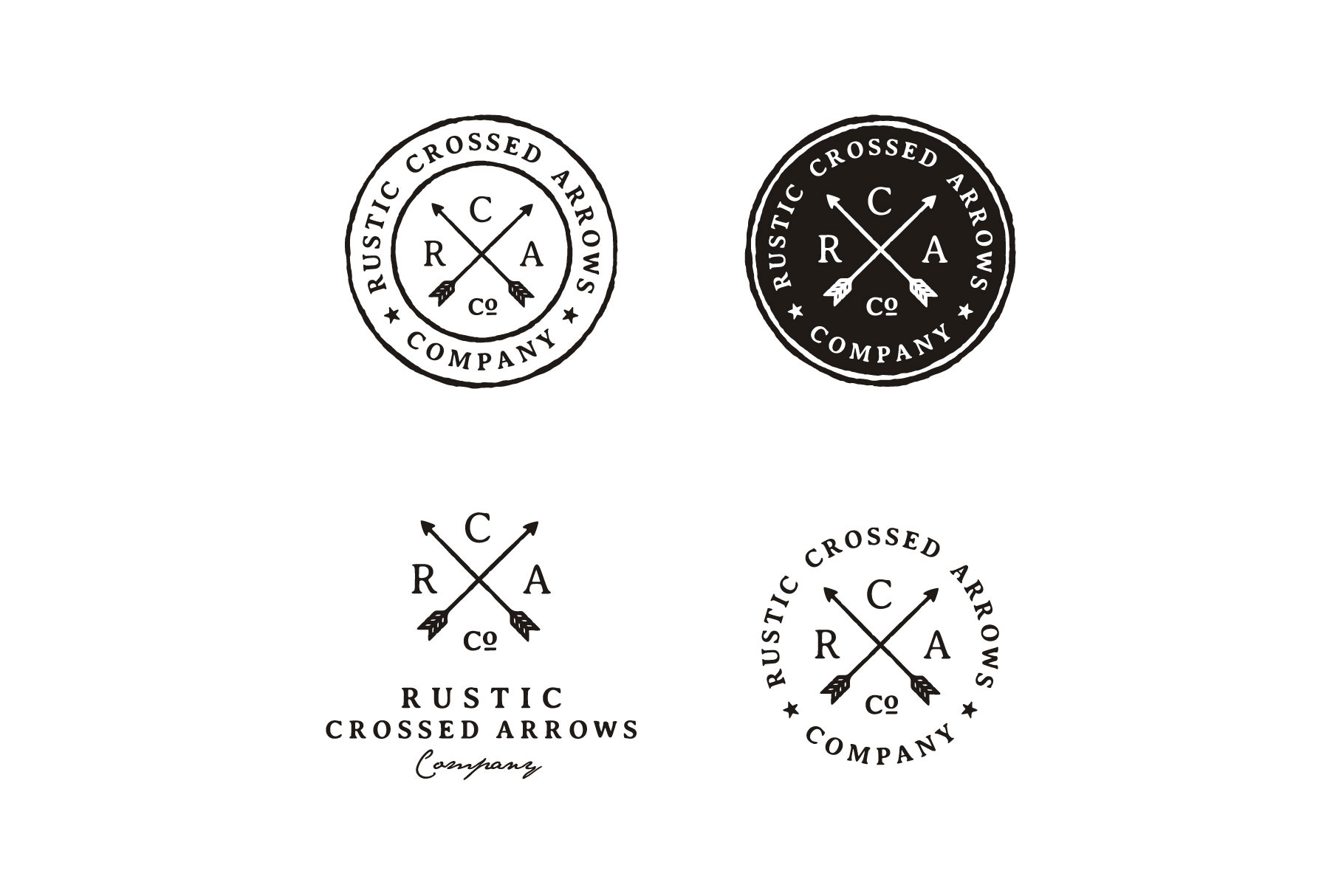 Crossed Arrows Retro Vintage Logo | Branding & Logo Templates ...