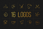 16 Calligraphic Logos. Tailor, a Branding & Logo Template by le-genda