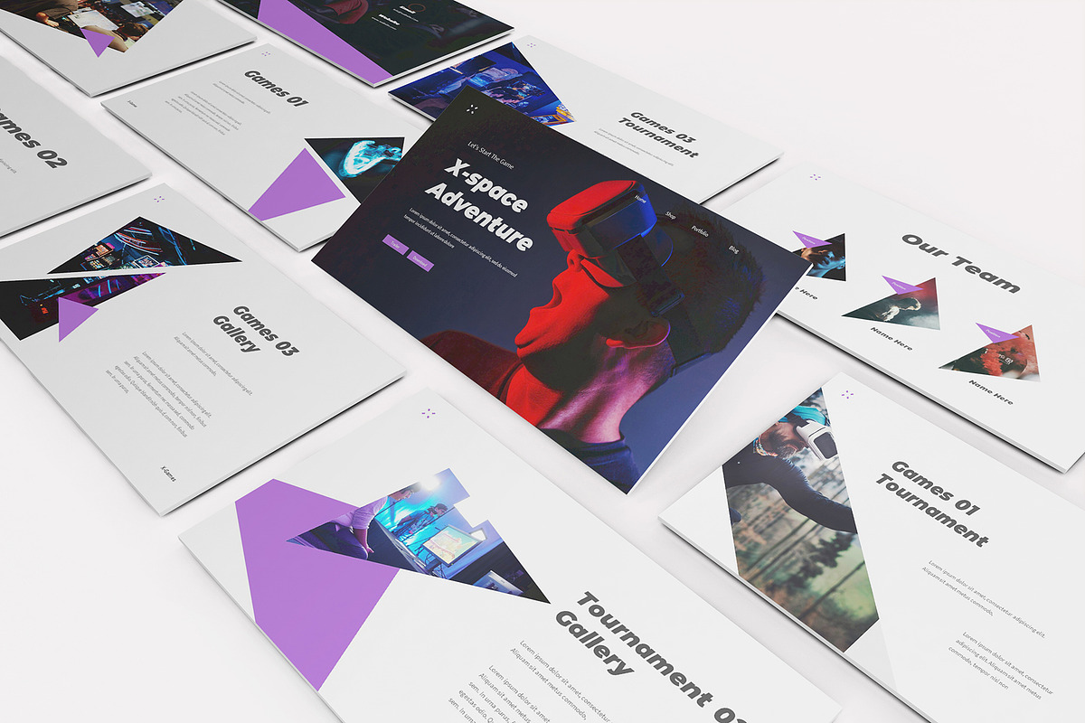 Gaming Powerpoint Template, a Presentation Template by Formatika Studio