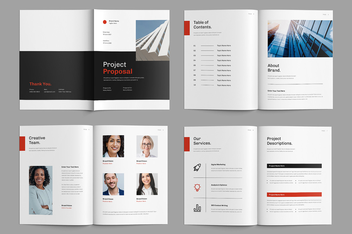 Project Proposal Brochure Template