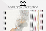 Digital Planner Spiral Rings