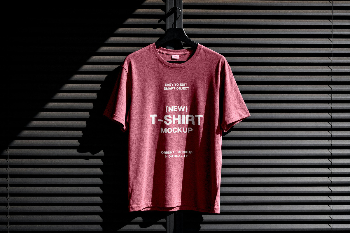 Hanging T-Shirt Mockup, a Shirt Mockup by Design Squad