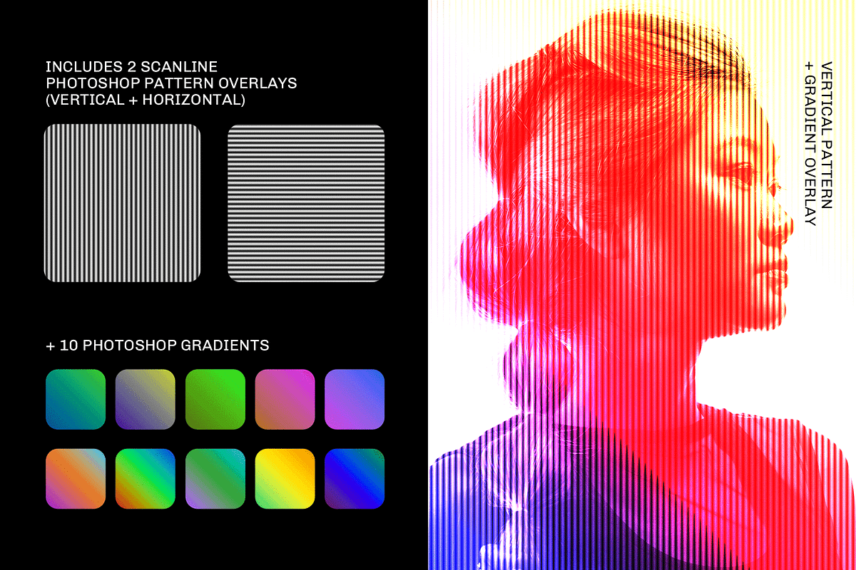 Retro TV Scan Lines | Creative Market