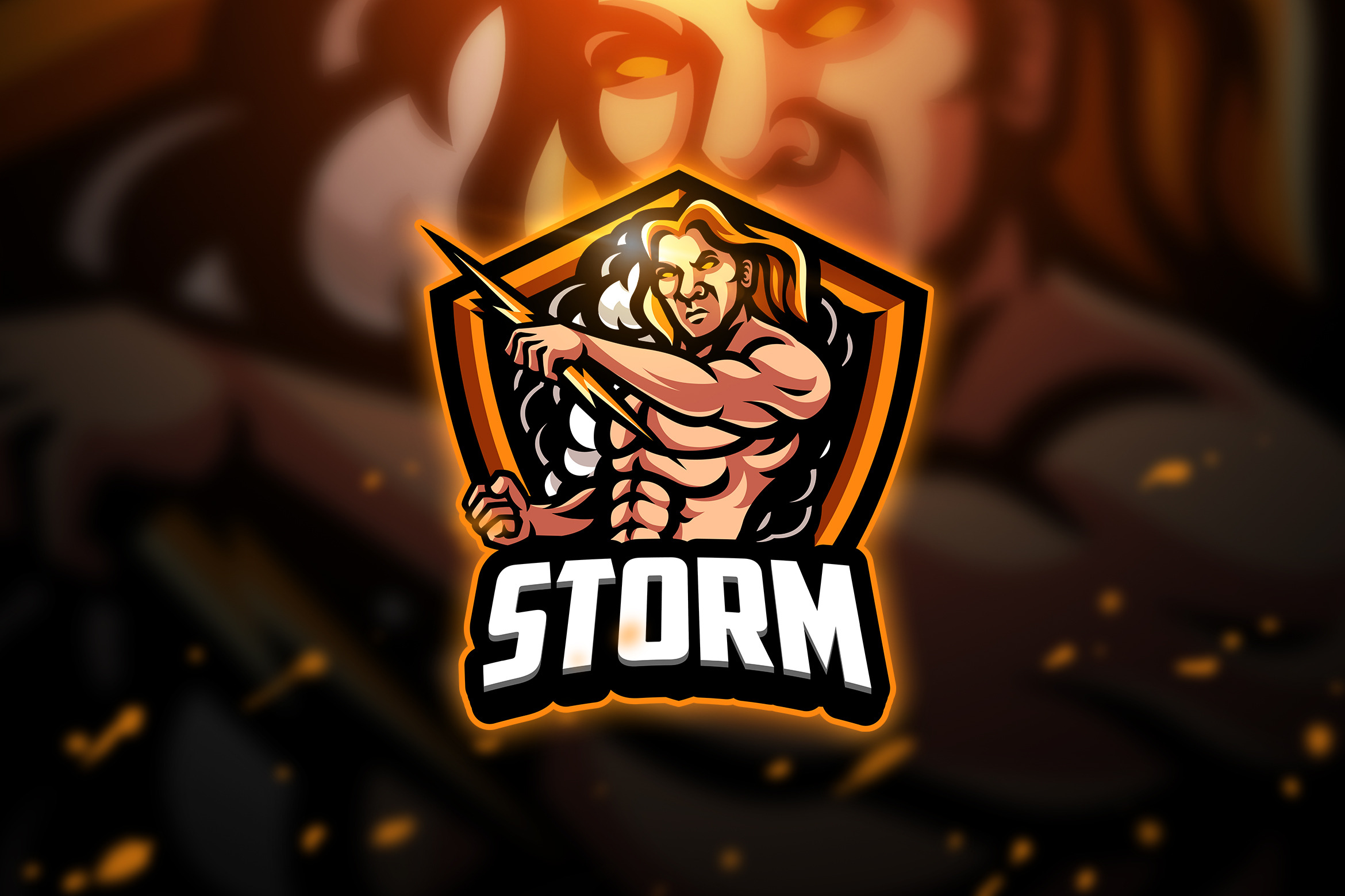 Storm - Mascot & Esport Logo, a Branding & Logo Template by AQR Studio ...