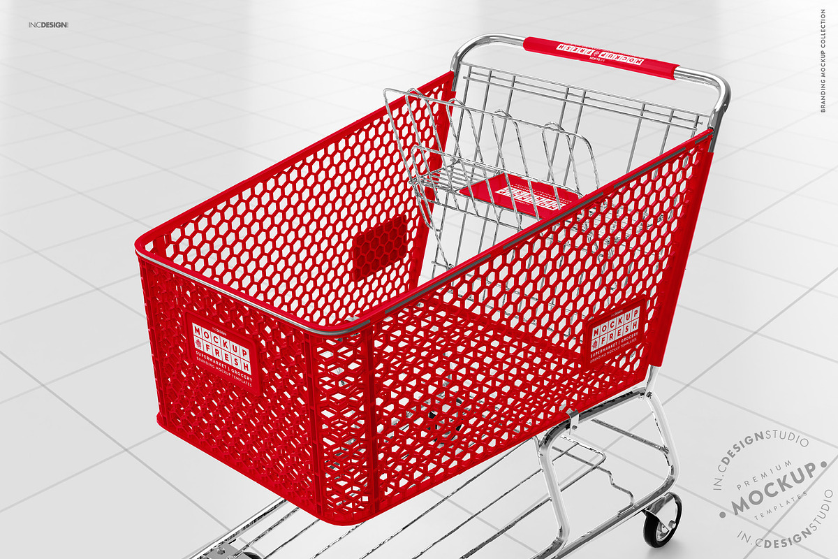 Shopping Cart Branding Mockup