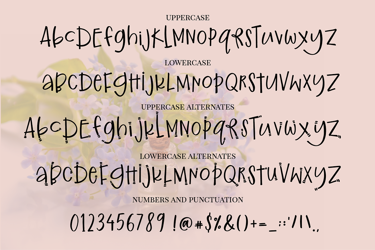 Ginger and Kale, a Sans Serif Font by theinkaffair