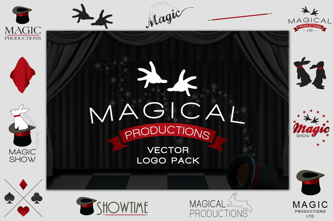 Magical Productions, Magic Logo Pack, an Object Graphic by Jo Burt Art