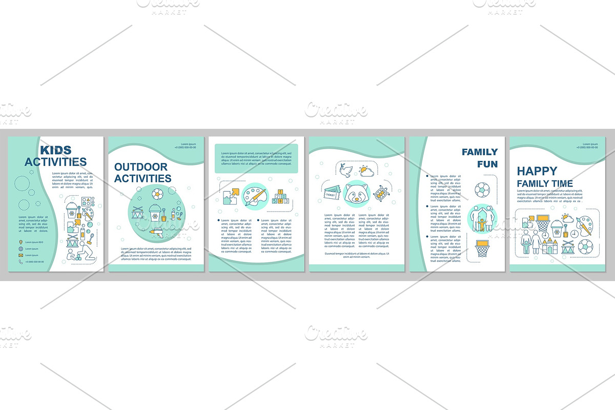 Kids activities brochure template, a Brochure Template by IMG Visuals