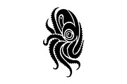 Tribal Octopus - Sea Monster SVG, an Animal Illustration by Digital-Clipart