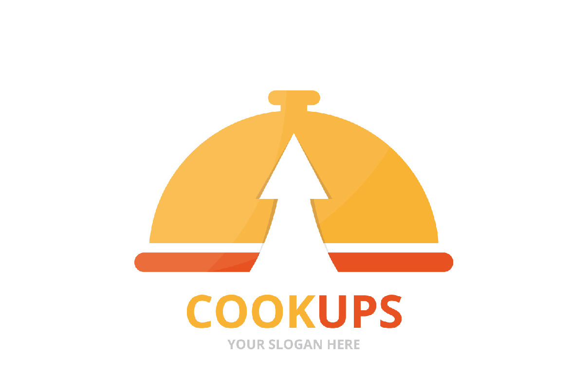 Vector dish and arrow up logo, a Branding & Logo Template by GraphiShop