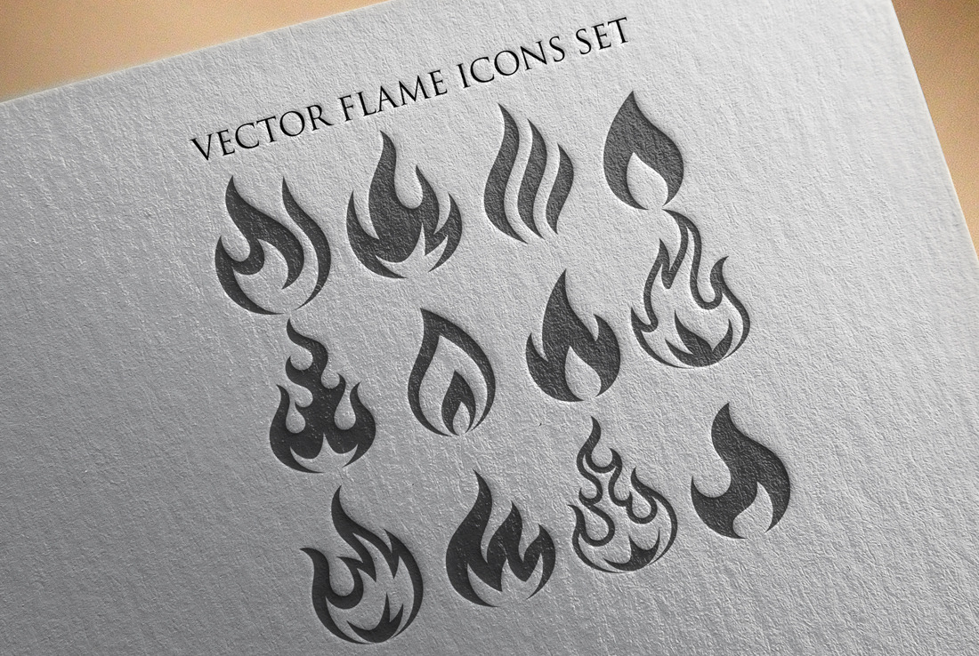 Vector Flames Illustration, a Decorative Illustration by FourLeafLover