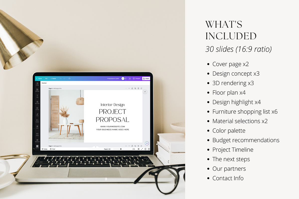 Interior Design Client Presentation, a Presentation Template by ShopRShop