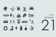 21 boxing icons, an Icon by Palau