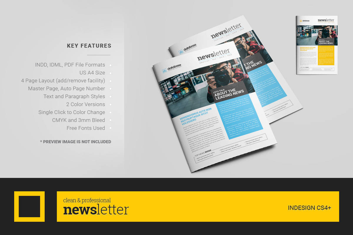 Business Newsletter, a Brochure Template by DesignJanala