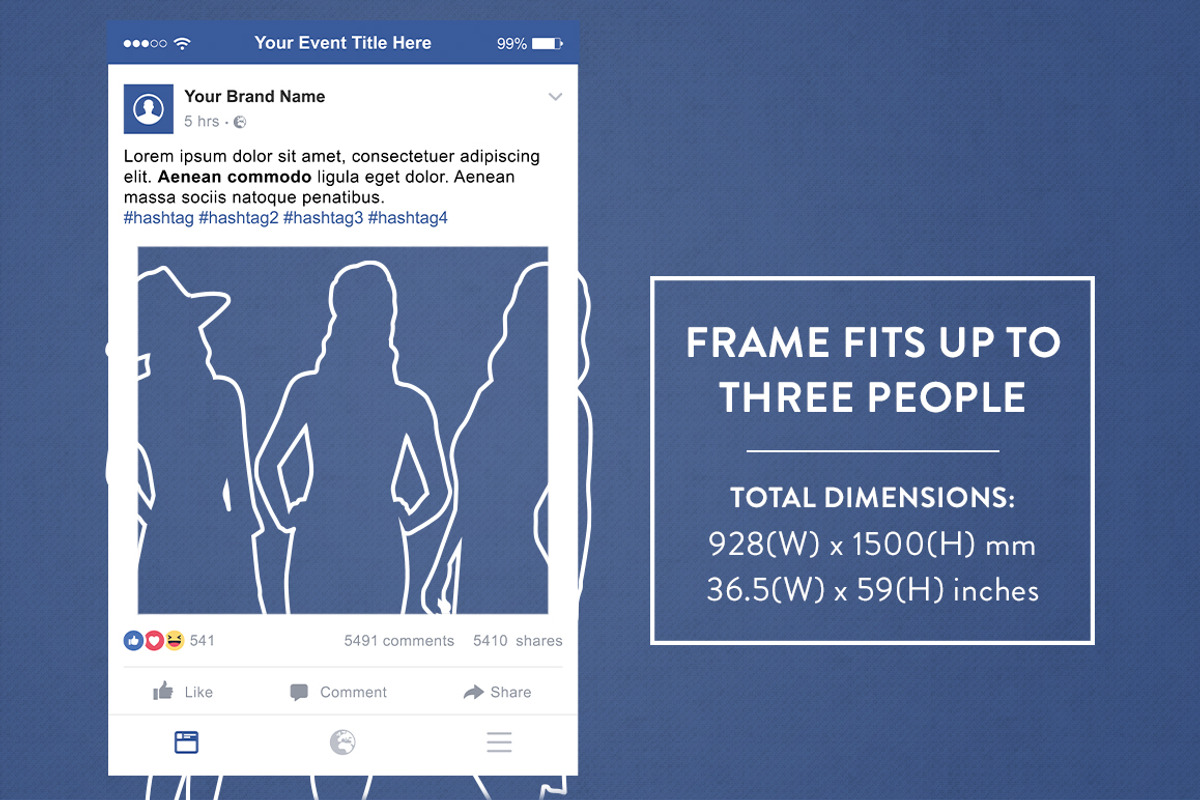 Facebook Photo Frame / Prop, a Graphic by James & Co