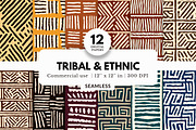 12 Tribal and Ethnic Pattern Prints, a Pattern Graphic by NorthWindPixels