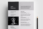 Grey Resume CV Canva template