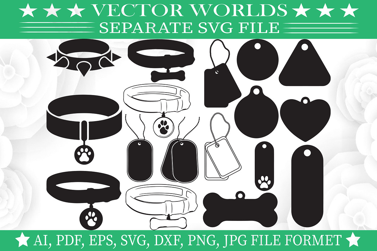 Dog Tags Svg, Icon, Tags, Dog Svg, an Object Graphic by VectorWorlds