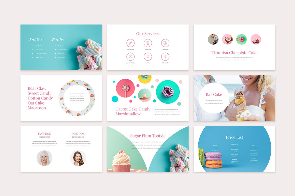 CupCake Presentation Template, a Presentation Template by SlideStation