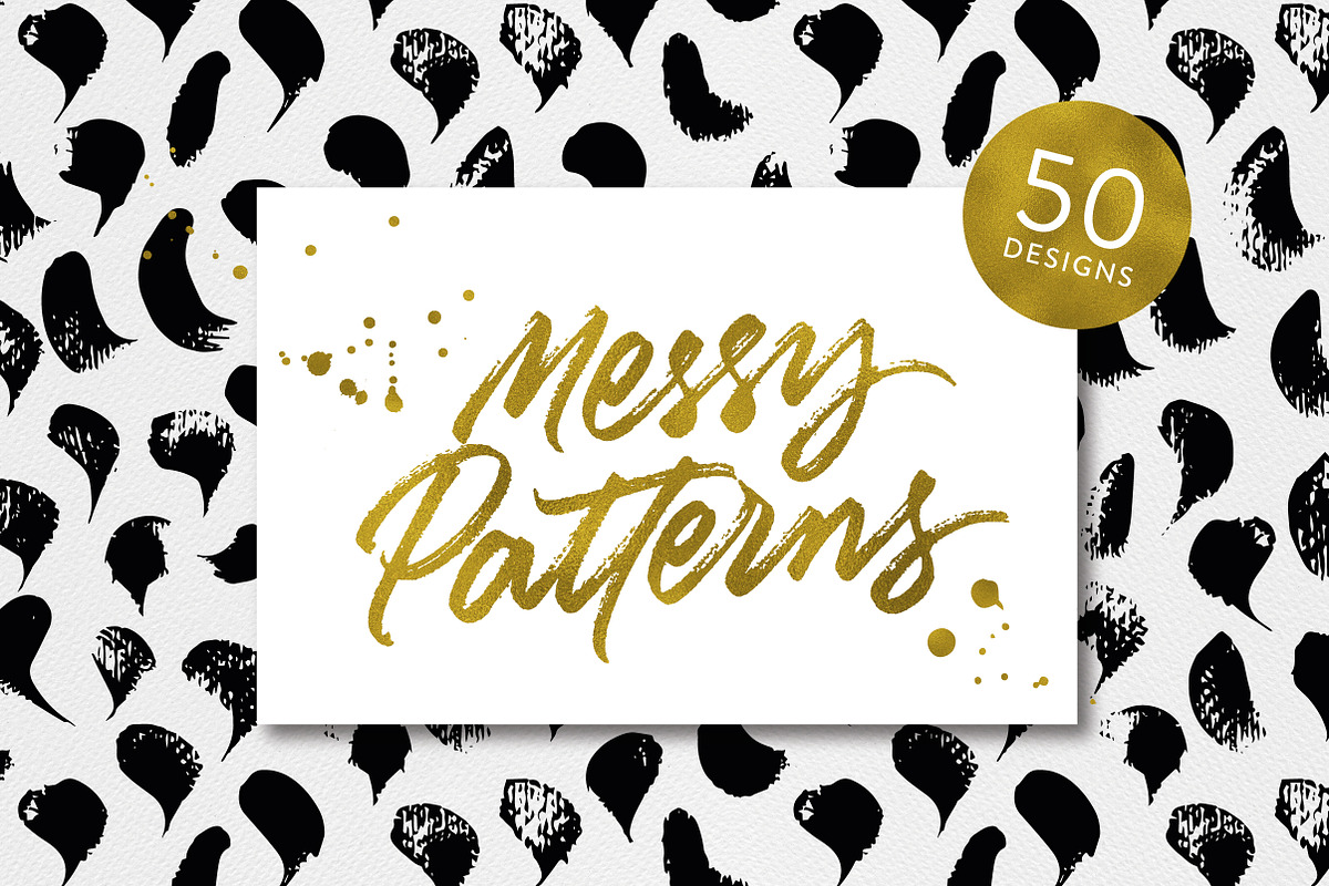 50 Messy Patterns, a Pattern Graphic by Type and Graphics Studio