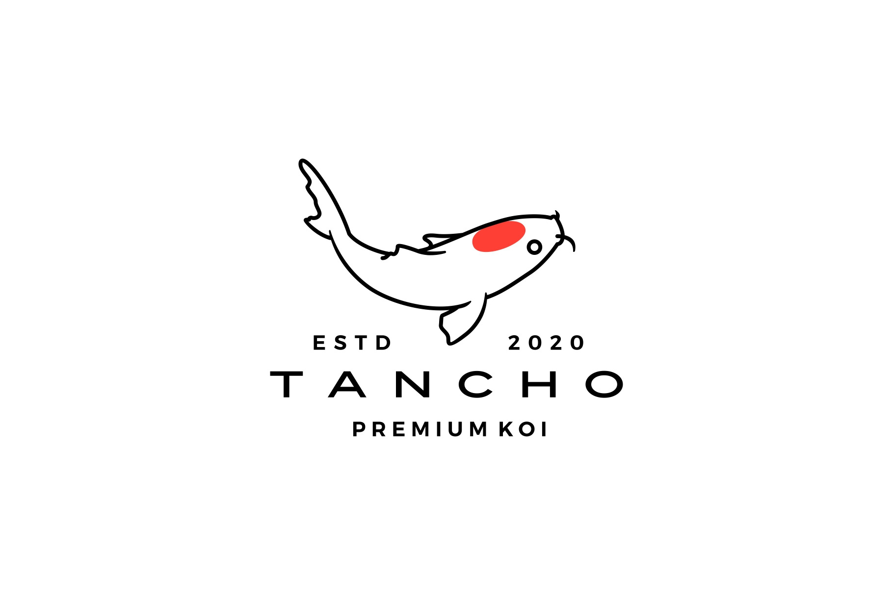 tancho koi fish logo vector icon | Branding & Logo Templates ~ Creative ...