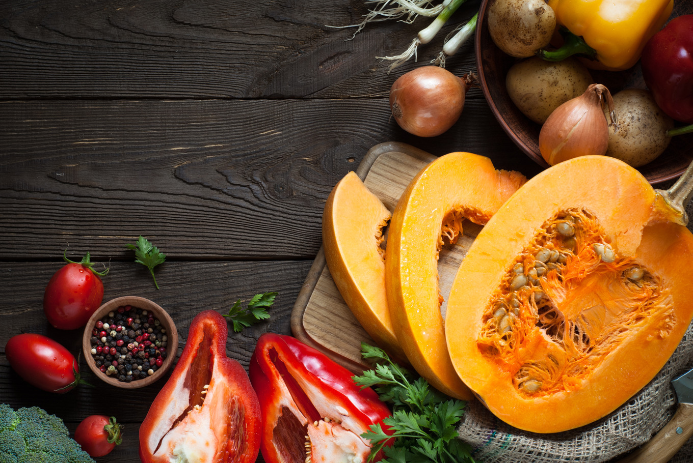 Autumn food background featuring autumn, above, and background, a Food ...