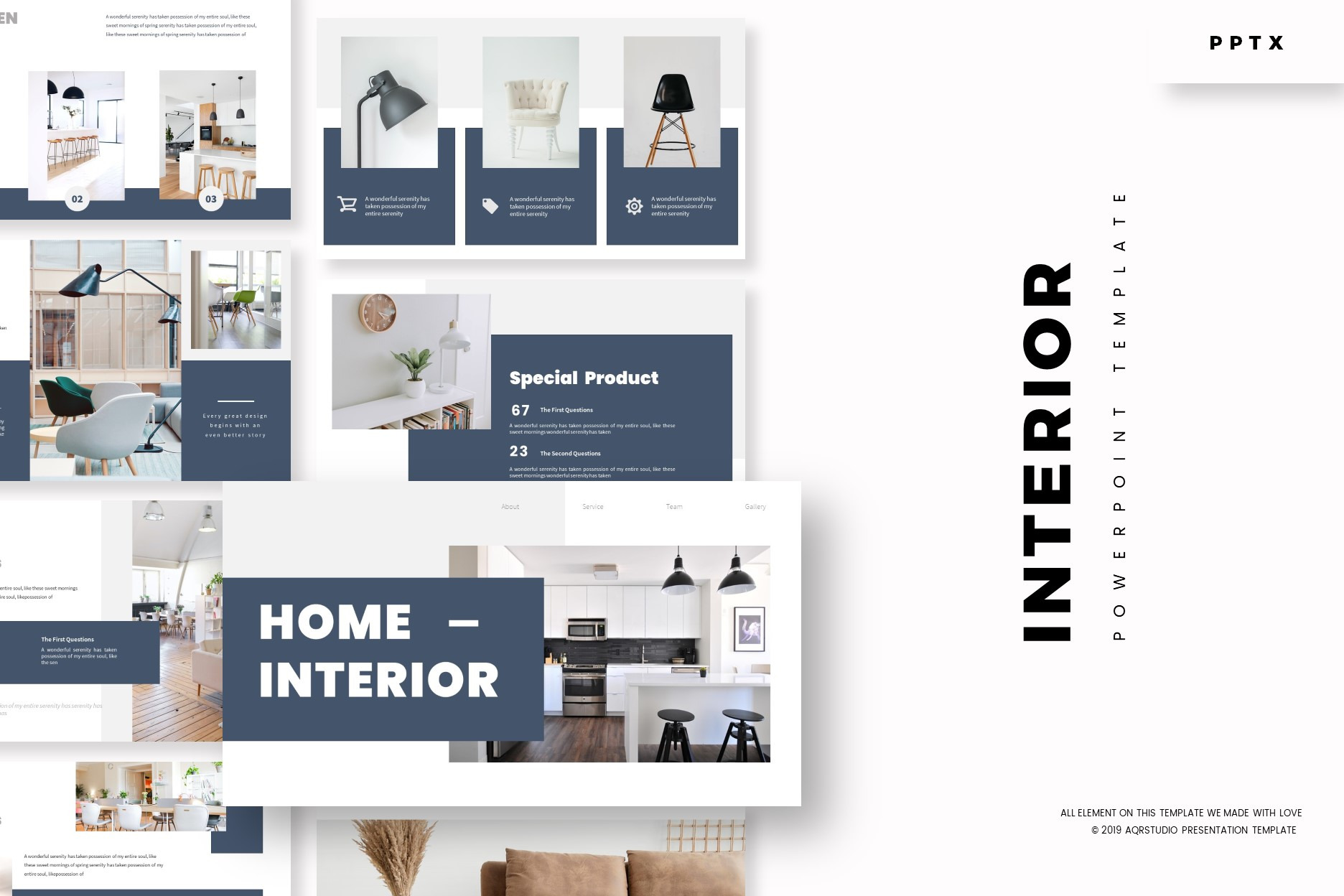 Interior - Powerpoint Template, a Presentation Template by AQR Studio